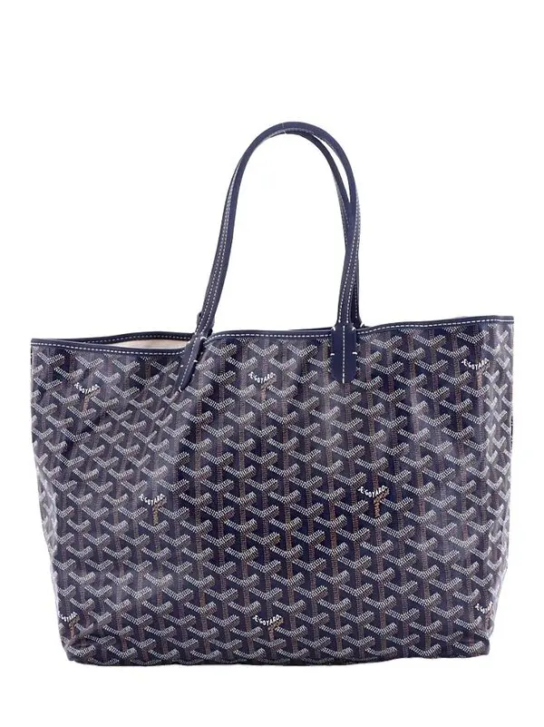 GOYARD Pm Saint Louis Tote Coated Canvas - Blue