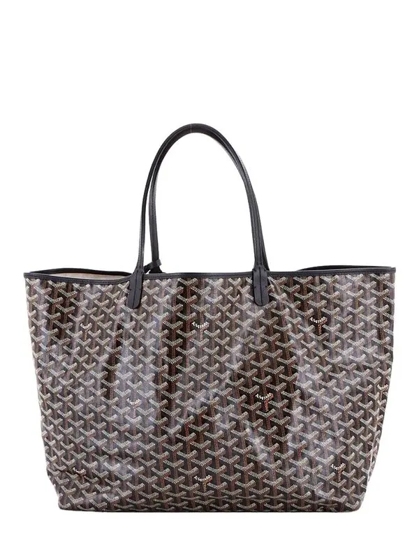 Goyard Gm Saint Louis Tote Coated Canvas - Black
