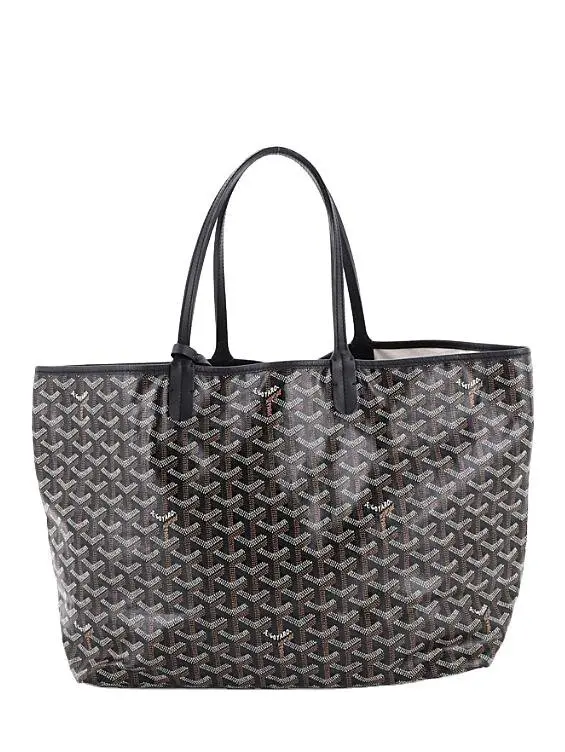 GOYARD Pm Saint Louis Tote Coated Canvas - Black