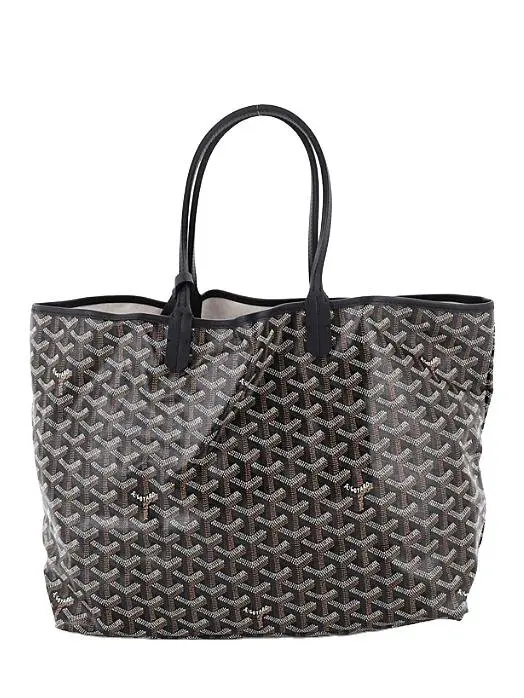 Goyard Saint Louis Pm Tote Coated Canvas - Black