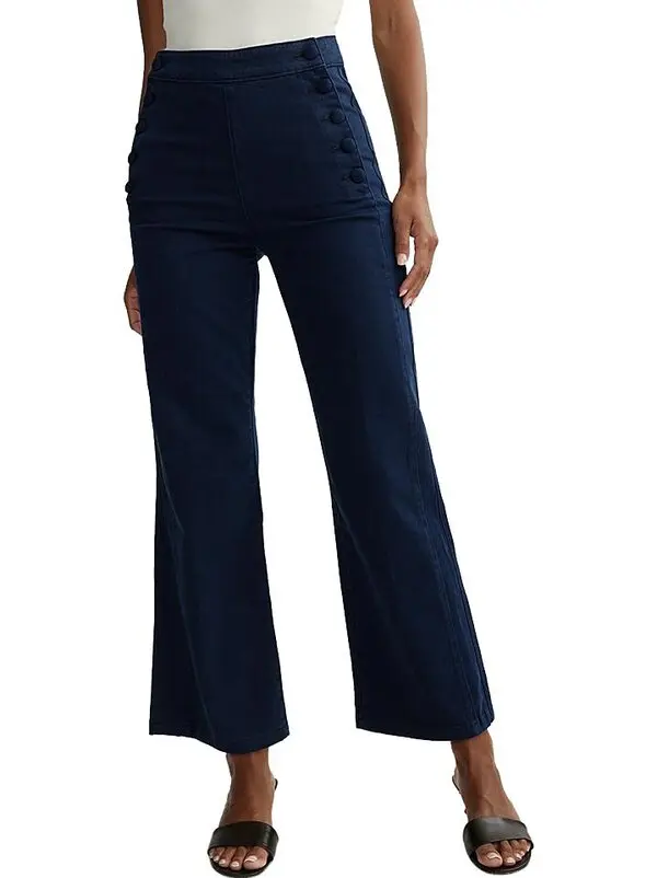 DL1961 Karmine High-rise Wide-leg Jeans - Bright Navy