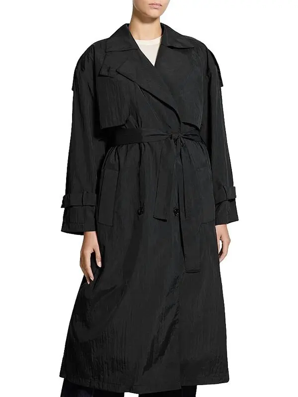 Theory Airy Trench Coat - Black
