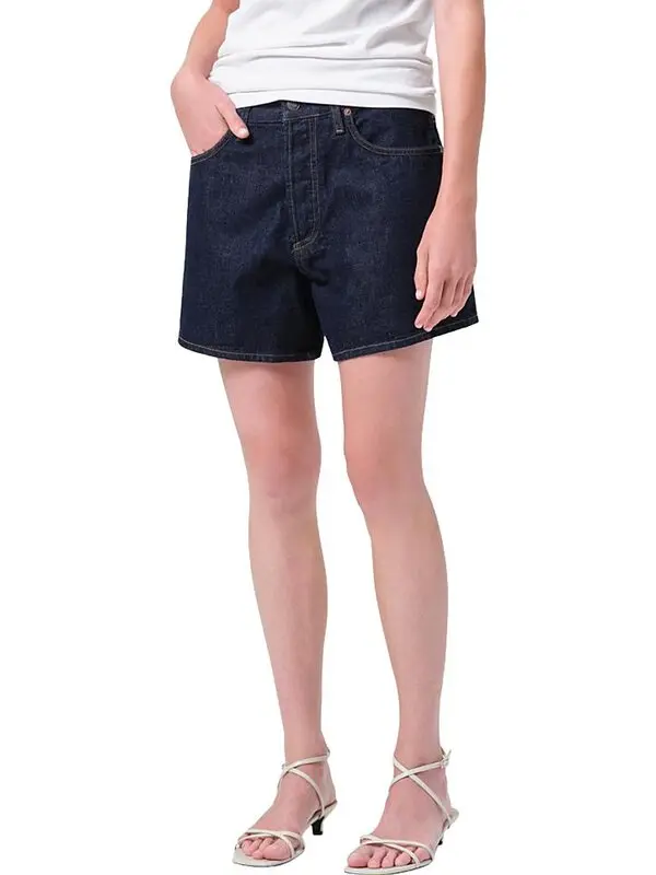 AGOLDE Leith Denim Shorts - Rinse