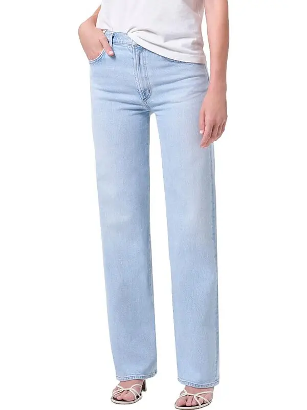 AGOLDE Harper Mid-rise Relaxed Straight Jeans - Flaunt