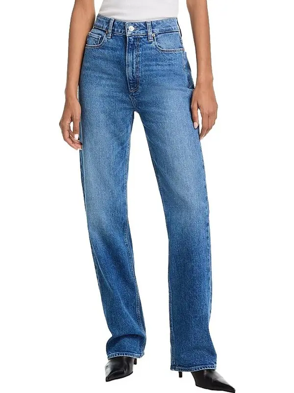 Paige Stevie High-rise Straight-leg Jeans - Bonjour