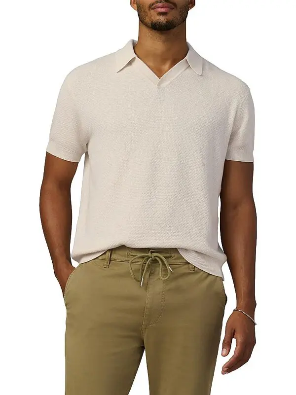 Joe's Jeans Knit Textured Pullover Polo - Sandpaper