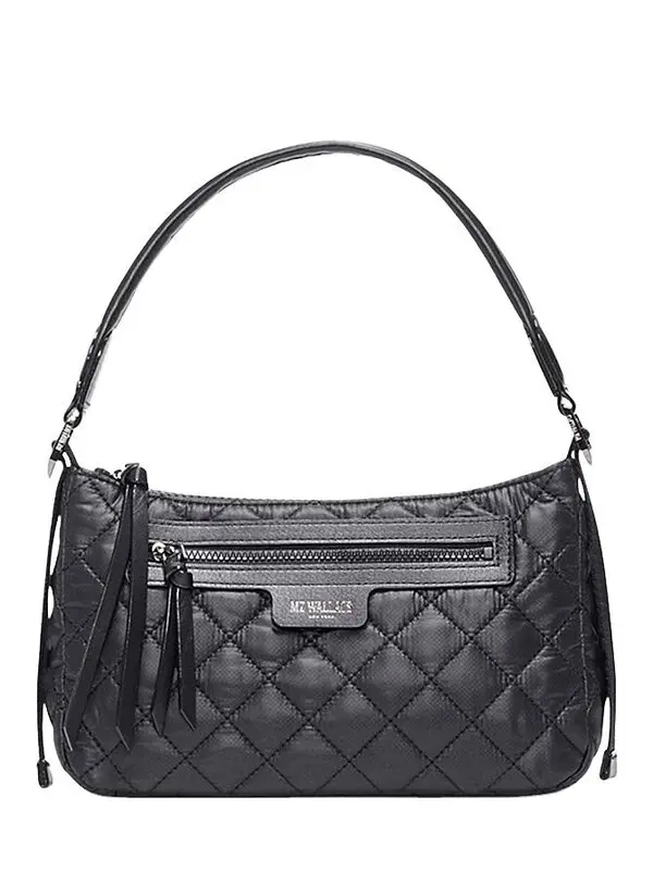 Mz Wallace Small Quilted Leather Park Shoulder Bag - Black