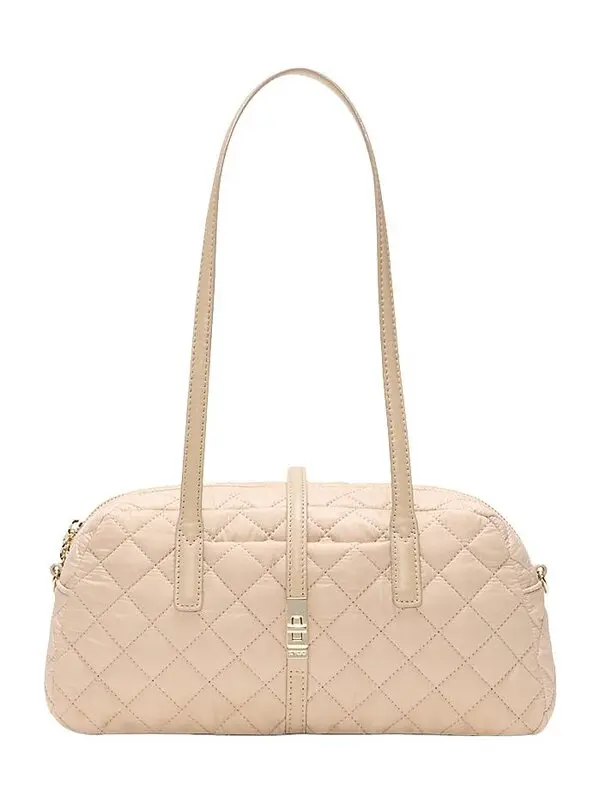 Mz Wallace Astor Small Satchel - Buff/light Gold