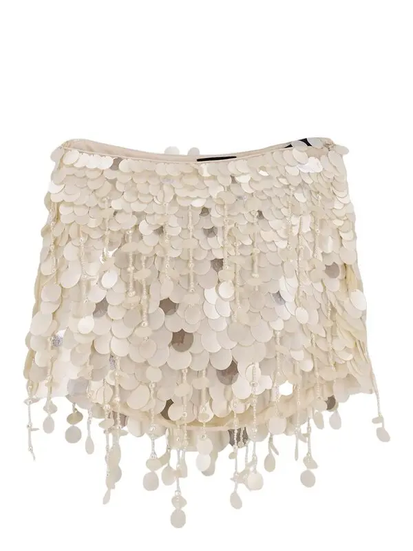 Retrofete Rettie Macrosequin Skirt - White