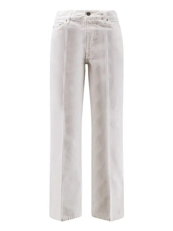 TOTEME Flared Denim Trousers - White