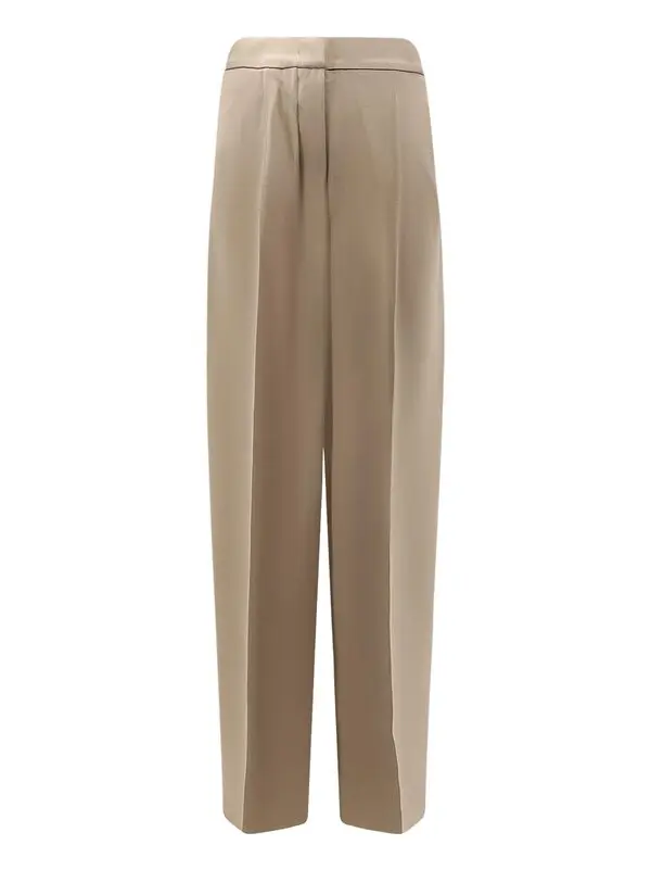 Max Mara Mxepalanca Silk Trousers - Beige