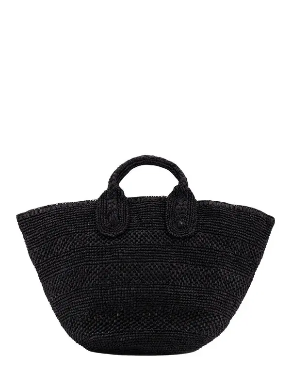 IBELIV Soma Raffia Crossbody - Black