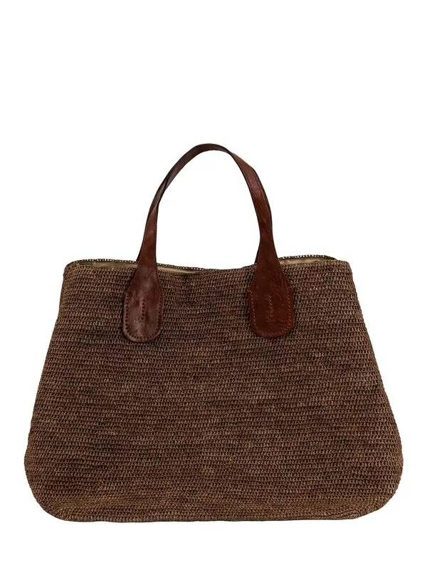 IBELIV Rio Raffia Shoulder Bag - Brown