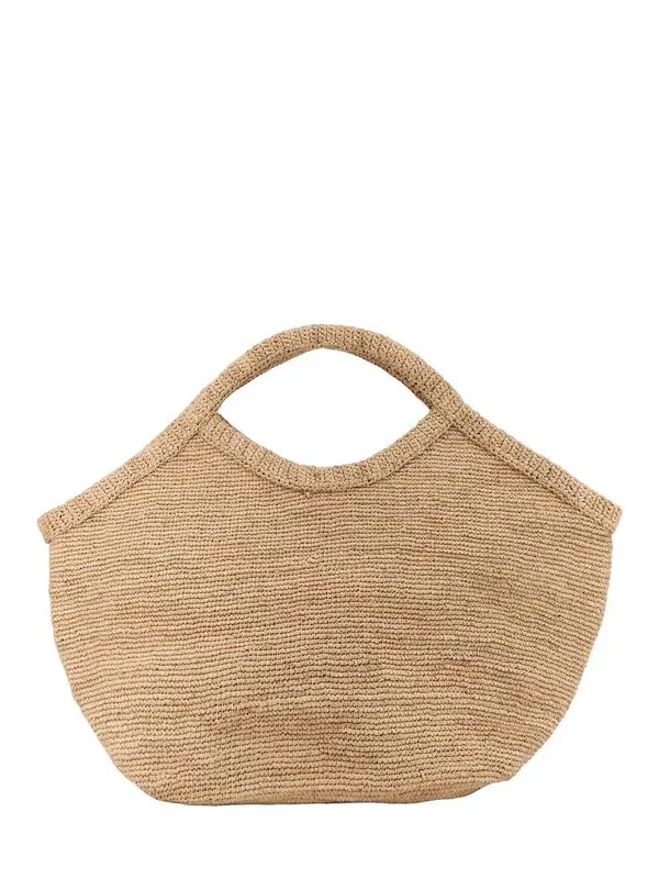 IBELIV Raffia Shoulder Bag - Beige