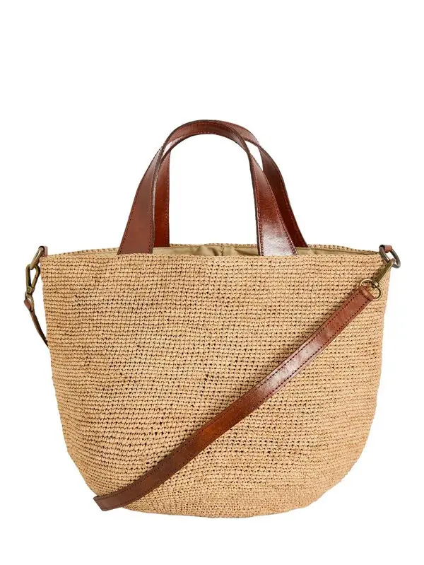IBELIV Mirozy Raffia Crossbody Bag - Beige