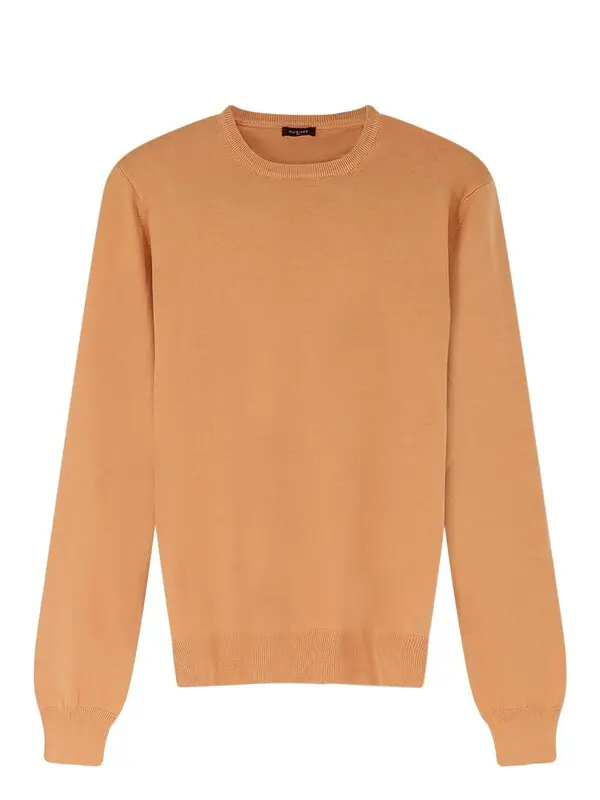 NUGNES 1920 Ribbed Cotton Sweater - Orange