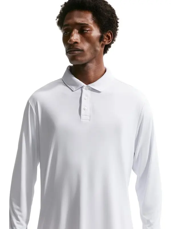 Nike Par Dri-fit Long-sleeve Golf Polo - White