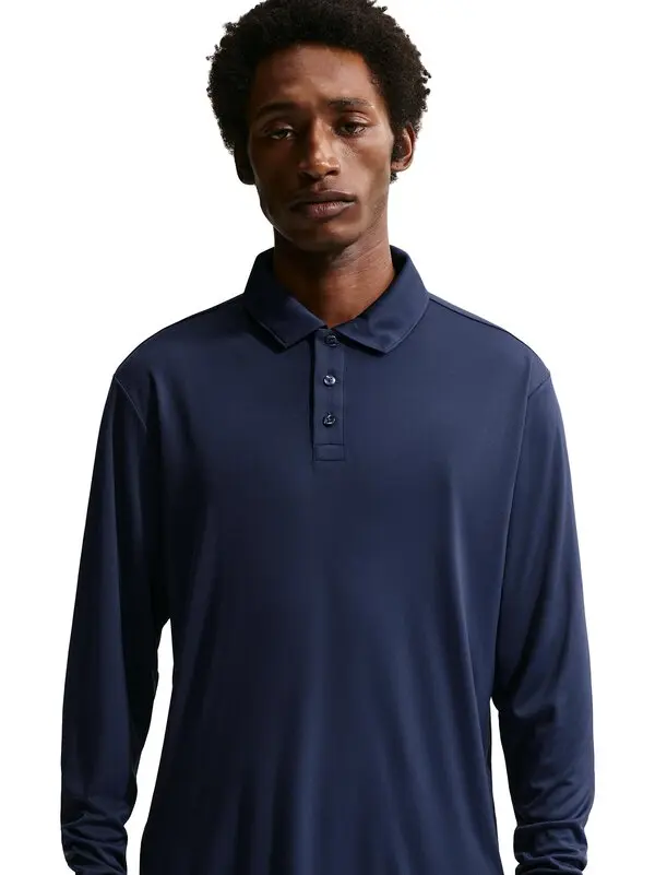 Nike Par Dri-fit Long-sleeve Golf Polo - Blue
