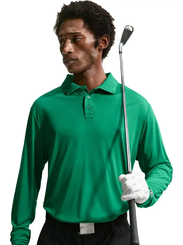Nike Par Dri-fit Long-sleeve Golf Polo - Green