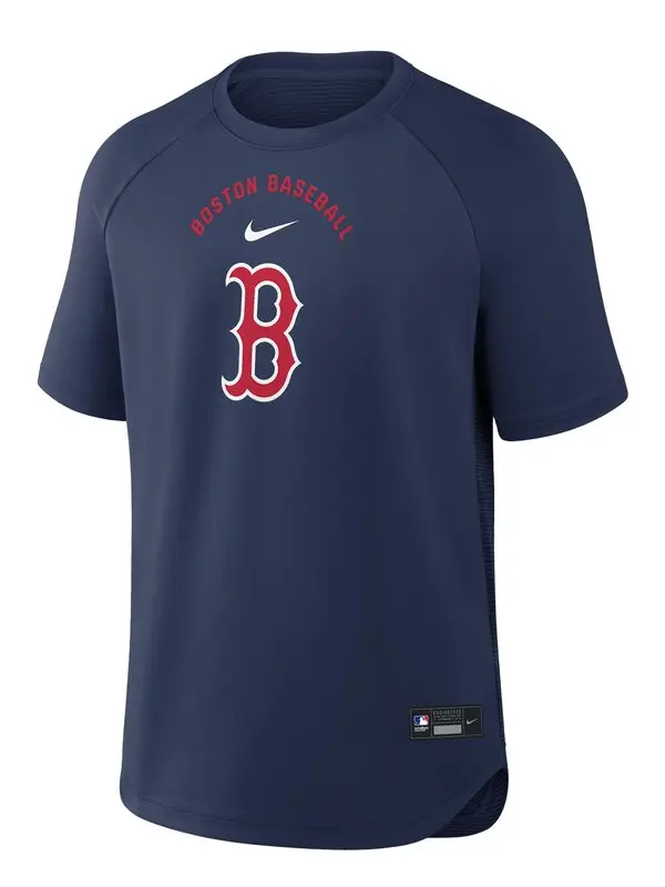 Nike Boston Red Sox Authentic Collection Batting Practice Pregame Dri-fit Mlb Top - Blue