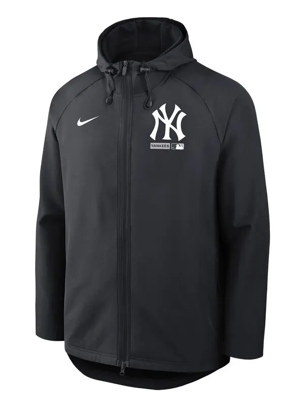 Nike New York Yankees Authentic Collection Therma-fit Mlb Full-zip Hooded Jacket - Blue