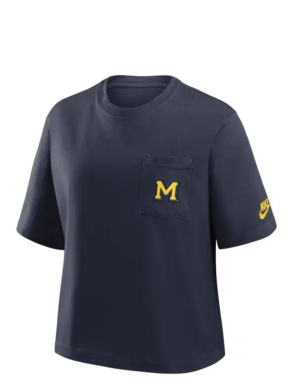 Nike Michigan Legacy Pocket Boxy College T-shirt - Blue