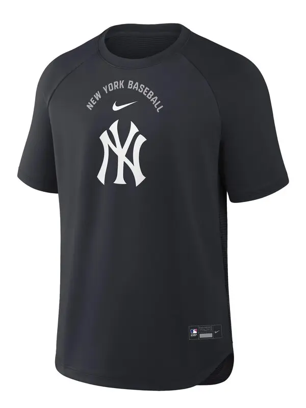 Nike New York Yankees Authentic Collection Batting Practice Pregame Dri-fit Mlb Top - Blue