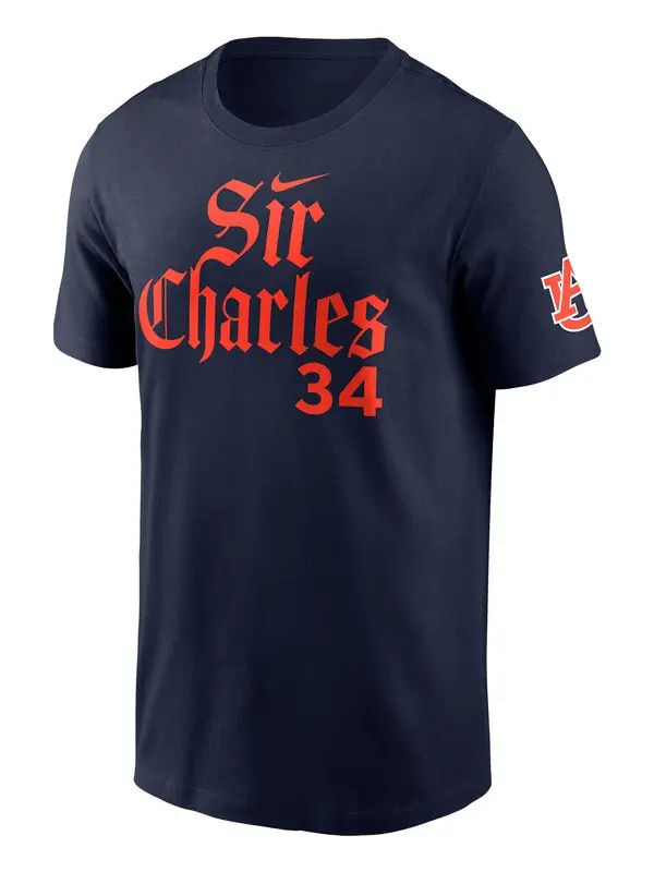Nike Charles Barkley Auburn Sir Charles College T-shirt - Blue