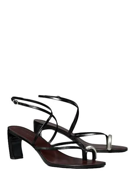 Tory Burch Strappy Sandal - Perfect Black/silver