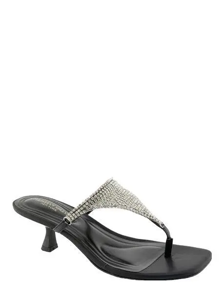 Christian Siriano Imay Kitten Heel Sandal - Black