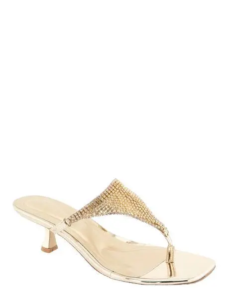 Christian Siriano Imay Kitten Heel Sandal - Gold