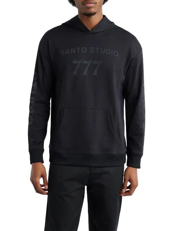 SANTO STUDIO Tempo 777 Graphic Hoodie - Black
