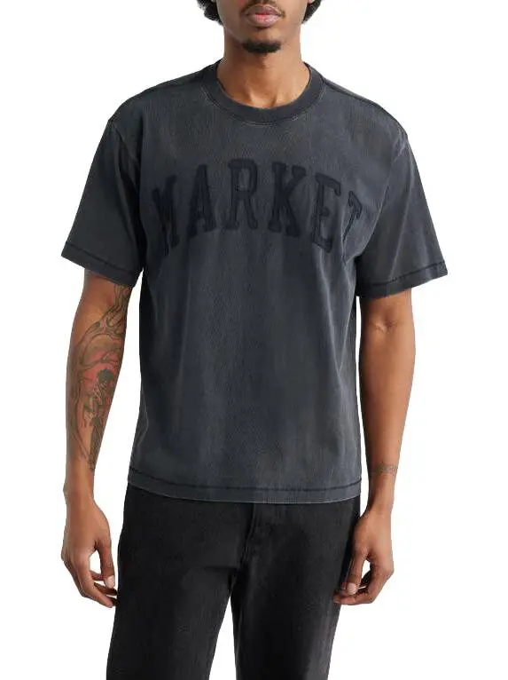 MARKET Arc Logo Appliqué T-shirt - Black