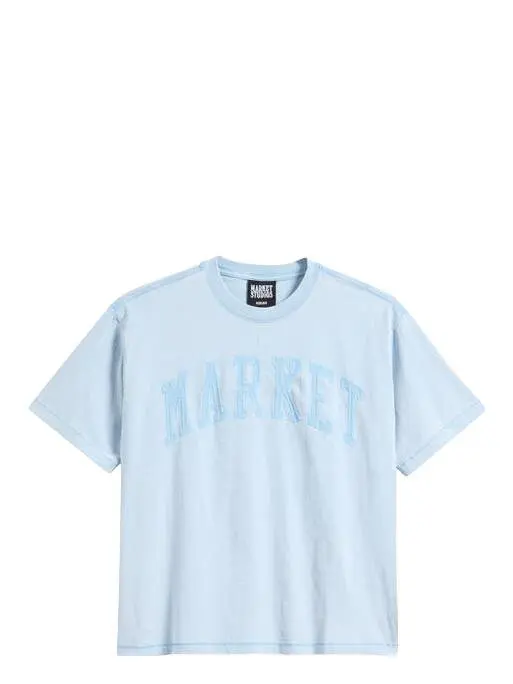 MARKET Arc Logo Appliqué T-shirt - Blue