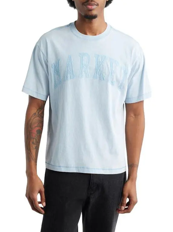 MARKET Arc Logo Appliqué T-shirt - Blue