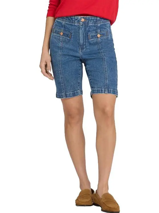 NYDJ Ella Patch Pocket Denim Shorts - Salton