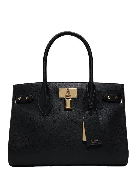 Aldo Jackie Faux Leather Tote - Black