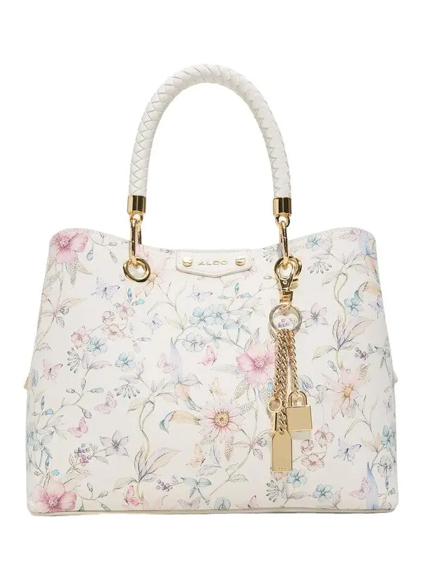 Aldo Faux Leather Satchel - Floral