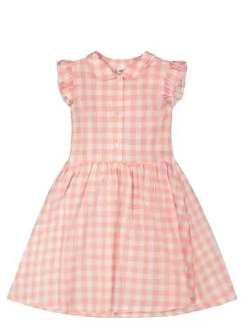 DEUX PAR DEUX Gingham Sleeveless Dress - Pink Gingham