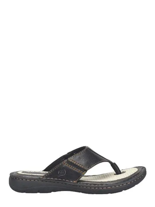 BØRN Leather Flip-flops - Black