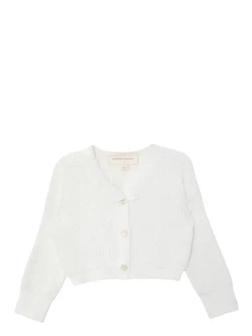 MABEL + HONEY Monica Long Sleeve Sweater - White
