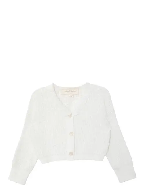 MABEL + HONEY Monica Long Sleeve Sweater - White