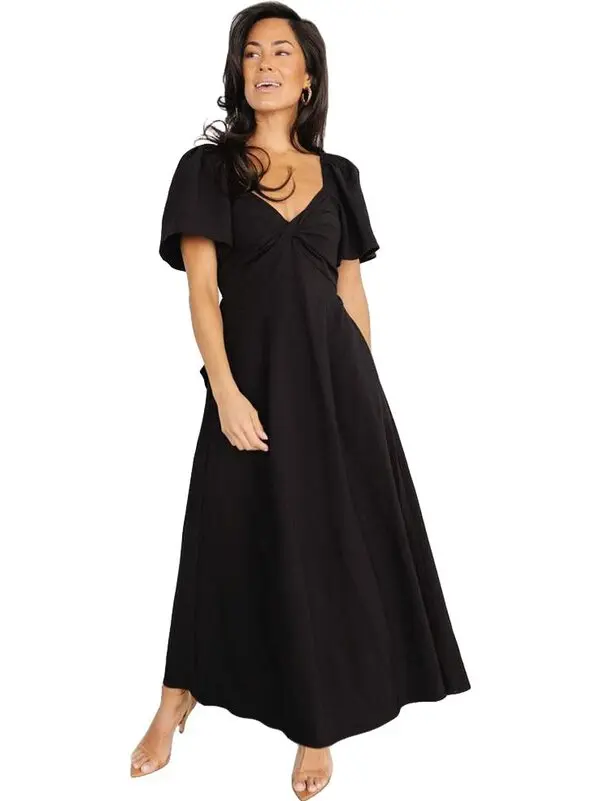 BALTIC BORN Indie Back Tie Dress - Black