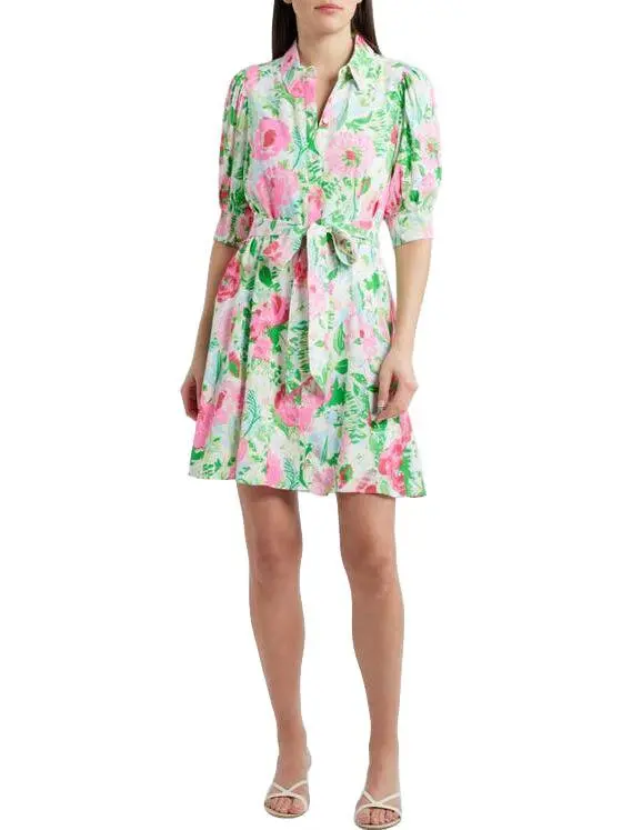 Lilly Pulitzer® Larkyn Floral Shirtdress - Multi Poppy Party
