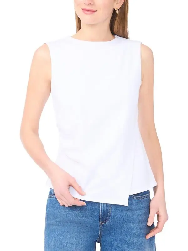 Vince Camuto Asymmetric Knit Top - New Ivory