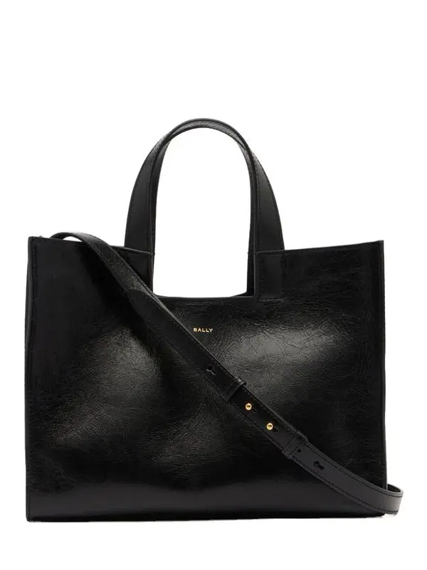 Bally Easy Tote Bag In Bovine Leather - Black