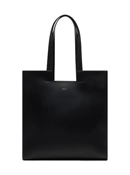 Bally Easy Tote Bag In Calf Leather - Black