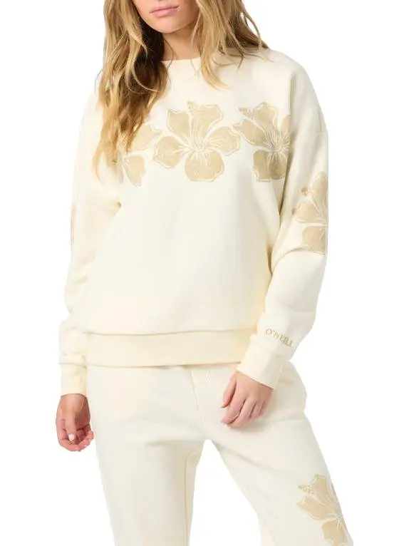 O'Neill Floral Graphic Sweatshirt - Winter White