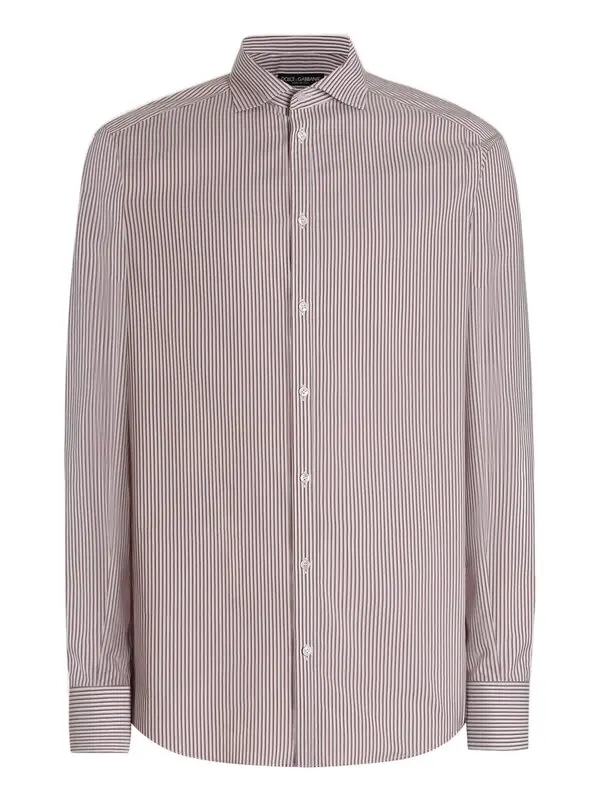 Dolce & Gabbana Striped Cotton Martini Shirt - Multicolor