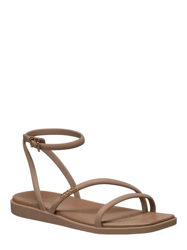 CROCS Miami Ankle Strap Sandals - Milk Chocolate